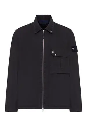 Stone Island Denim Cotton Jacket - Black