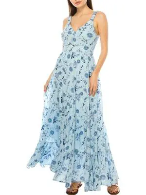 A COLLECTIVE STORY Floral Print Sundress - Bellad Blue