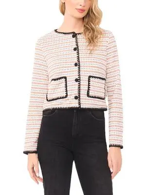 CECE DUPRAZ Contrast Trim Cardigan - Toffee