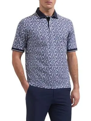 BUGATCHI Vance Ooohcotton® Tropical Floral Polo