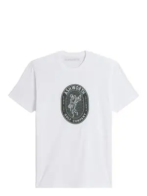 ASHWORTH GOLF Golfman Badge Tee - White