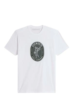 ASHWORTH GOLF Golfman Badge Tee - White