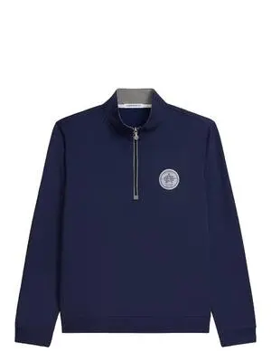 ASHWORTH GOLF French Terry 1/4 Zip With Vintage Patch - Driver Navy
