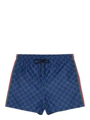 Gucci Gg Swim Shorts - Blue
