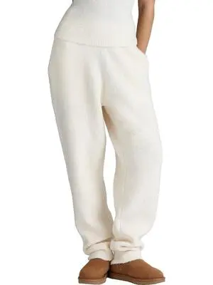 House Of Cb Geena Bouclé Knit Pants - Ivory