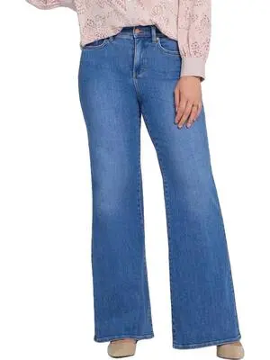 NYDJ Mia Palazzo High-waist Flare Jeans - Blue Paradise
