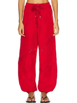 Monse Double Waistband Pant - Molten Lava