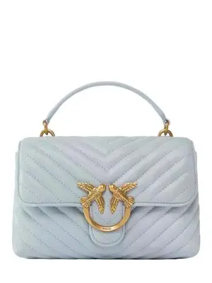 Pinko Mini Lady Love Chevron-pattern Tote Bag - Blue