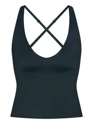 NIKESKIMS Shine V-neck Tank Top - Blue