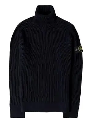 Stone Island Turtleneck Jumper - Blue
