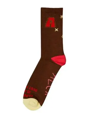 ALEX ZONO Southern Cross Feet Huggers - Brown