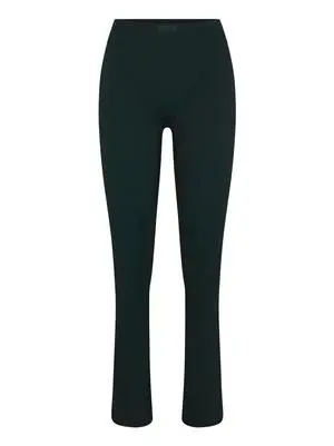 NIKESKIMS Matte High-waisted V-panel Straight Leggings 'dark Teal/dark Teal - Blue