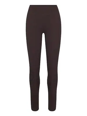 NIKESKIMS Matte High-waisted 26" Knee Grip Leggings 'dark Sepia/dark Sepia/dark Sepia - Brown