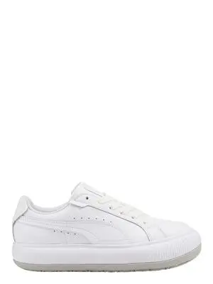 PUMA Suede Mayu Raw Leather - White