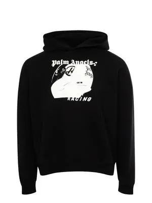 Palm Angels Pa Racing Helmet Hoody - Black