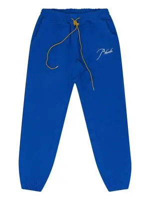 Rhude Script Logo Terry Sweatpants - Blue