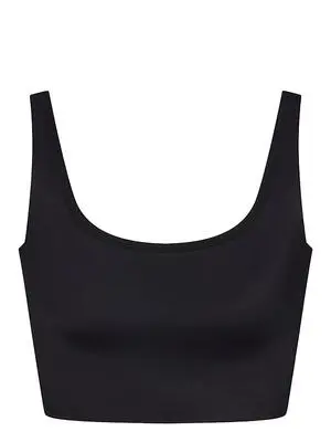 NIKESKIMS Shine Scoop Neck Bra Top - Black