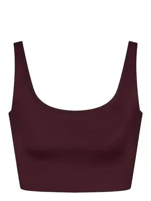 NIKESKIMS Shine Scoop Neck Bra Top - Red