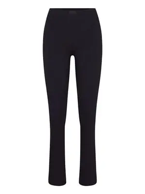 NIKESKIMS Matte High-waisted V-panel Straight Leggings 'obsidian - Black