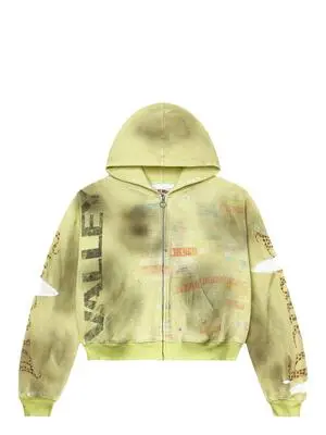 VALE FOREVER Glitch Zip Up - Green