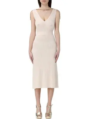 Elisabetta Franchi Sleeveless Dress - White