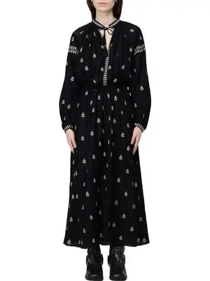 Isabel Marant Étoile Embroidered Midi Dress - Black