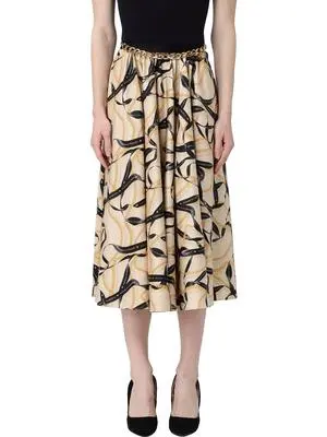 Elisabetta Franchi Printed Skirt - Beige
