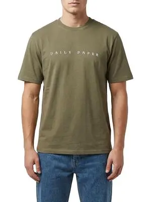 DAILY PAPER Cotton T-shirt With Logo - Green