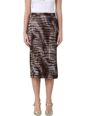 ELISABETTA FRANCHI Elisabetta Franchi Viscose Skirt With Crocodile Print
