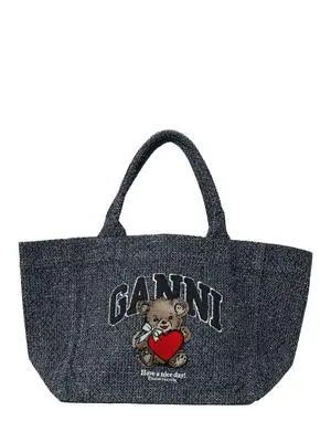 GANNI Tote Bag - Blue