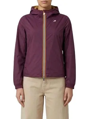 K-WAY Lil 2.0 Plus.2 Reversible Windbreaker Jacket - Wine