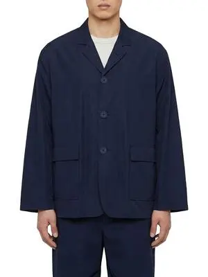 Thom Browne Thom Browne Recycled Nylon Relaxed Fit Blazer Navy