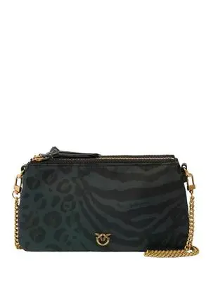 PINKO Animal-Print Zip Clutch