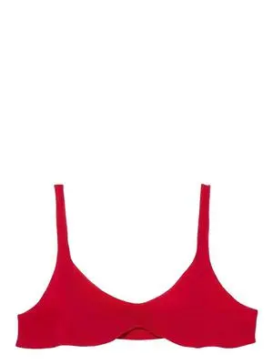 Prada Crepe De Chine Top - Red