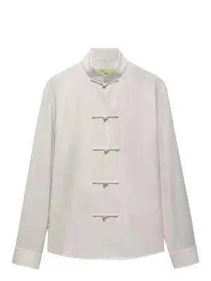 Shanghai Tang Long Sleeve Shirt - White