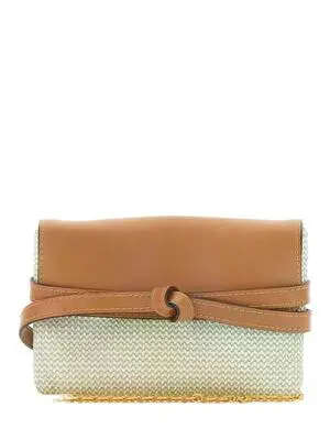 GIANNI CHIARINI Knot-detail Clutch - Green