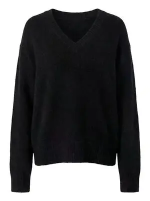 Almada Label Yara V-neck Sweater - Black