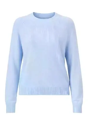 ALLUDE Ribbed-hem Sweater - Blue