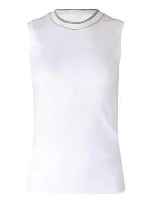 Peserico Sleeveless Top - White