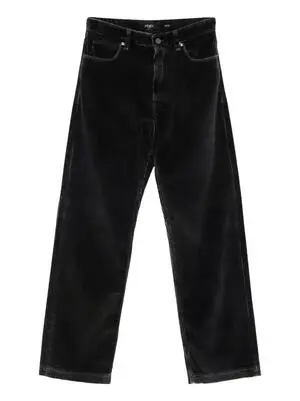 Fendi Corduroy Straight-leg Trousers - Grey