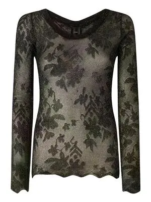 Pinko Monsone Round-neck Top - Black