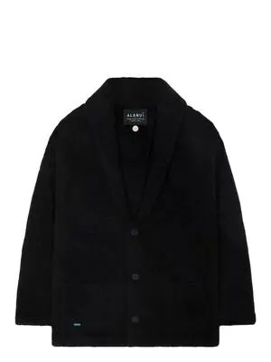 Alanui Patch Pockets Horn Buttons Cardigan - Black