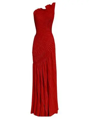 GEORGIA HARDINGE Exclusive Eden Georgette Maxi Dress Red