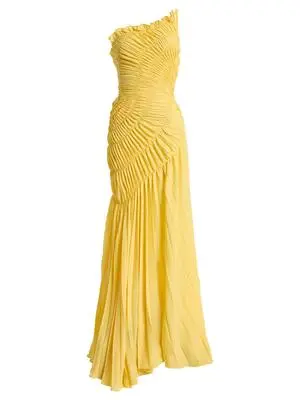 GEORGIA HARDINGE Eden Georgette Maxi Dress - Yellow