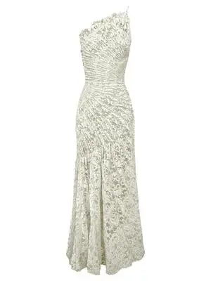modest cream lace dress Baltic Born Womens Clarisa Lace Midi Dress | Vintage Cream