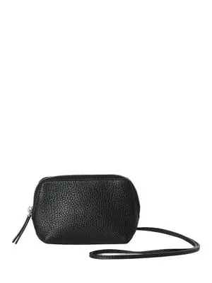 THE ROW Owen Wristlet Pouch - Black