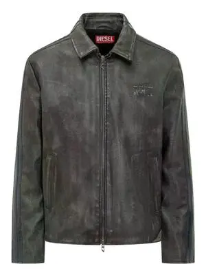 DIESEL® Leather Jacket - Black