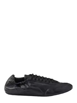 Prada Leather Sneakers - Black