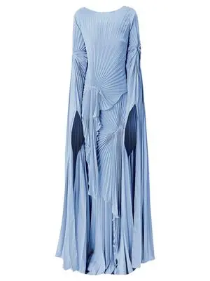 GEORGIA HARDINGE Waterfall Georgette Maxi Dress - Blue