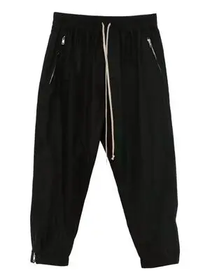Rick Owens Drawstring Cropped Trousers - Black